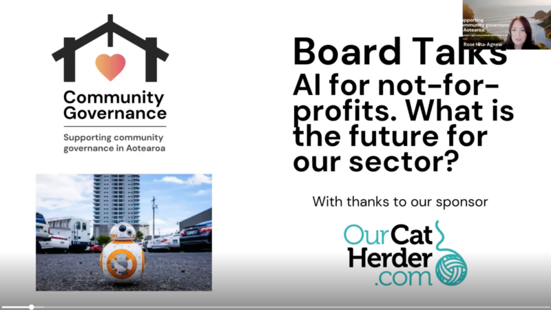 Board Talks: Artificial Intelligence - what is the future for our sector? Recording available ...